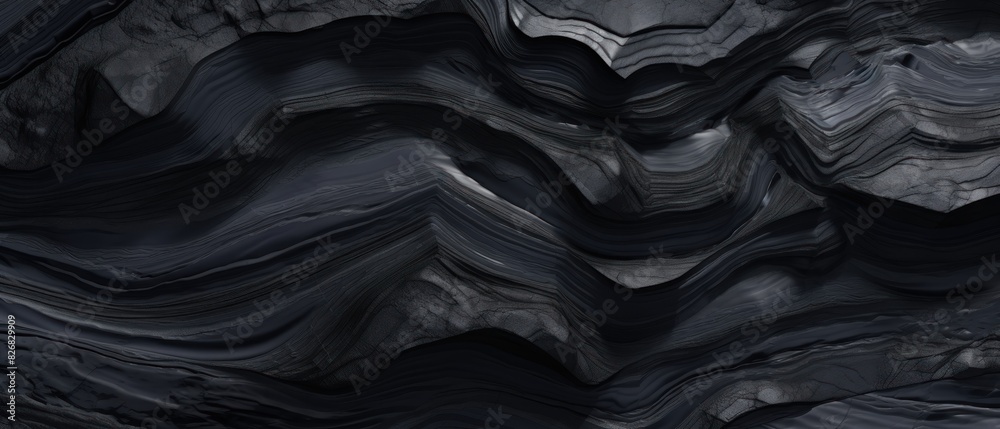 Obsidian. Black lava texture background. Obsidian texture. cut and ...
