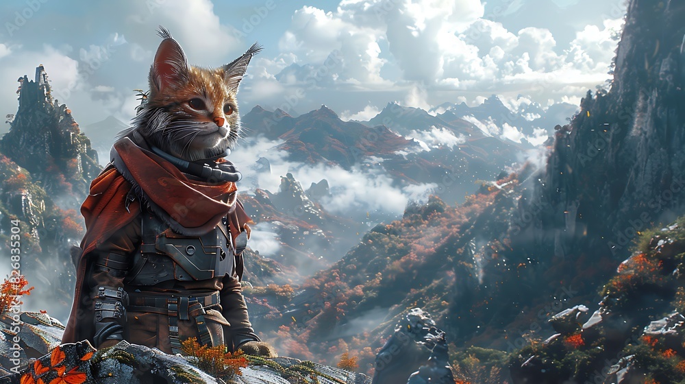 feline alien with retractable claws and advanced stealth tech on a ...