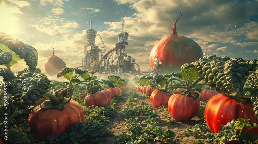 GMO food and genetically modified crops or engineered agriculture ...