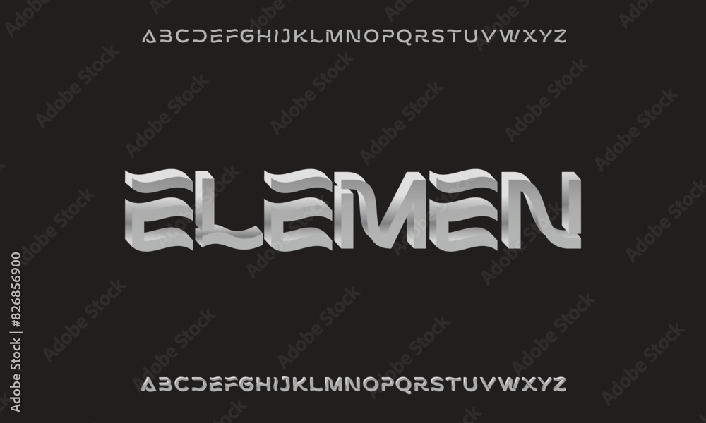 Wavy alphabet, square sans serif letters, bold fonts, sturdy headings ...