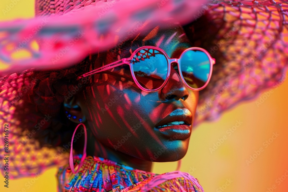 the vibrancy of fashion magazines through a uniquely tilted angle ...