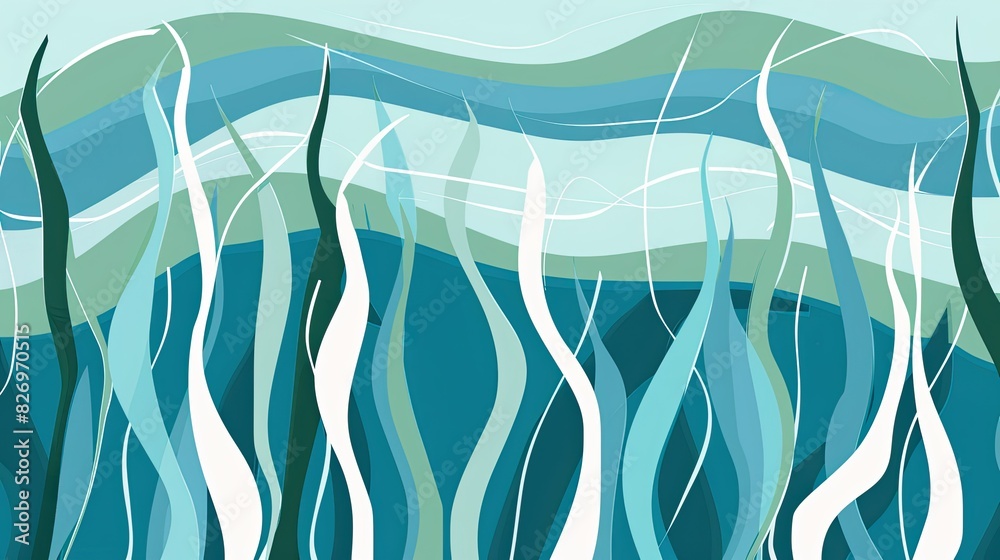 Create a simplified abstract illustration focusing on the essence of ...