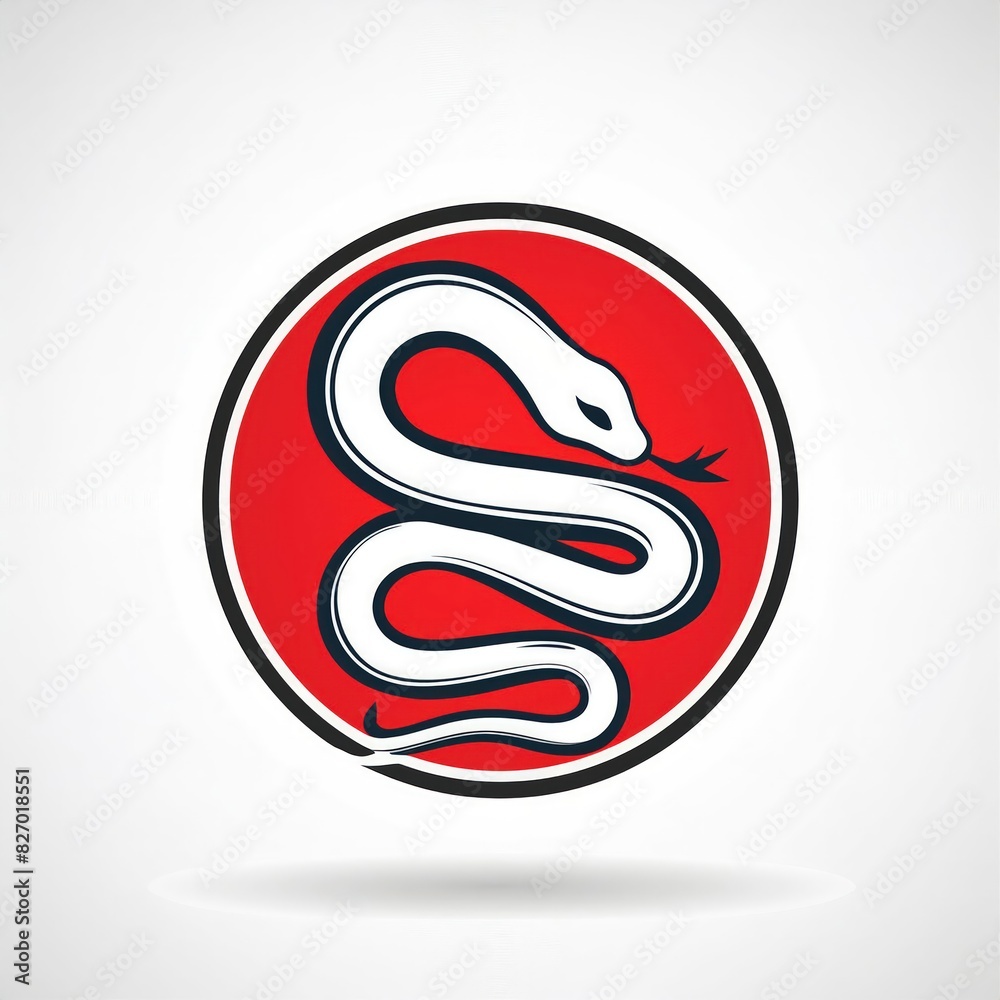 snake icon or snake logo. logo iconic snake chinese, circel logo snake ...