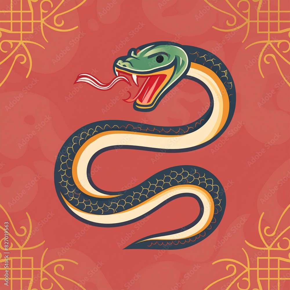 snake icon or snake logo. logo iconic snake chinese, circel logo snake ...