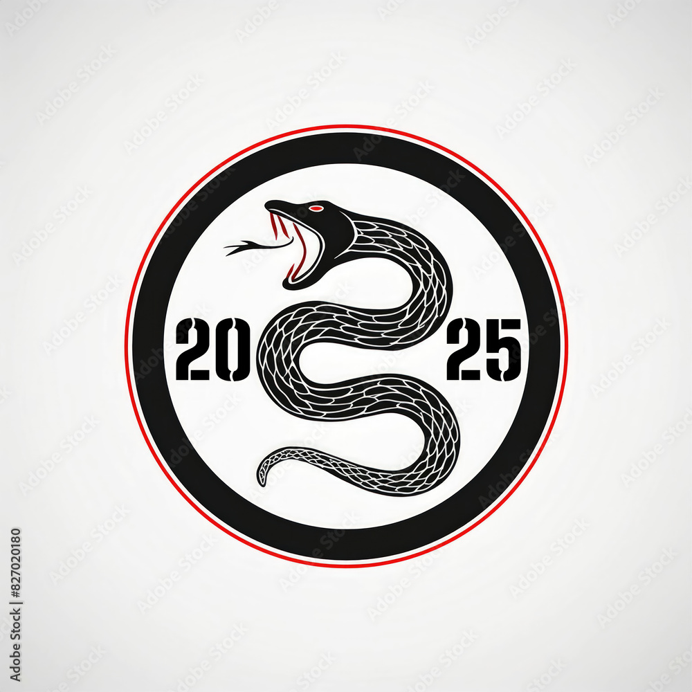snake icon or snake logo. logo iconic snake chinese, circel logo snake ...