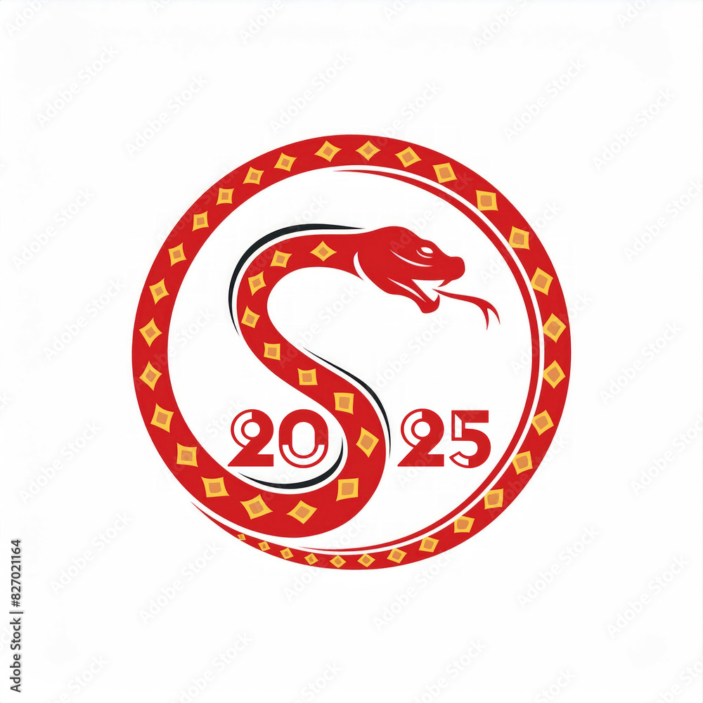 snake icon or snake logo. logo iconic snake chinese, circel logo snake ...