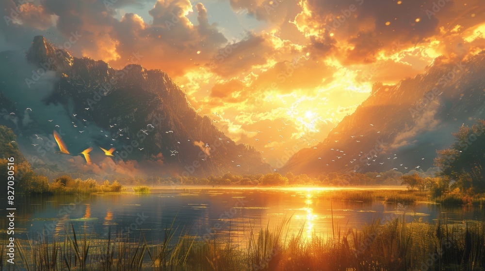 Cartoon art from Genesis contributes to the creation of the heavens and ...
