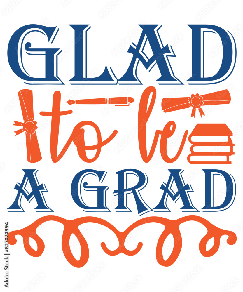 Glad To Be A Grad SVG, Senior 2024, Graduation Svg Bundle, Proud Senior ...