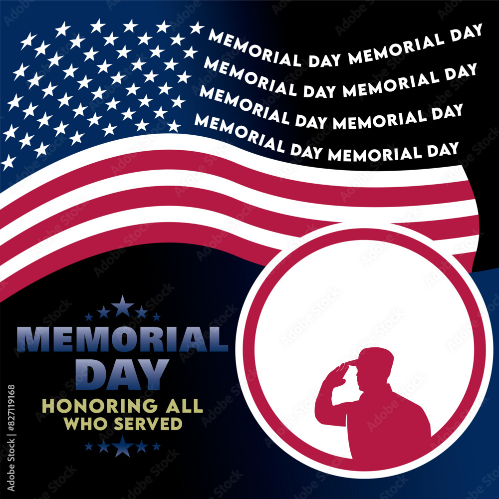 Memorial Day Background Design Memorial Day Honors All Who Served