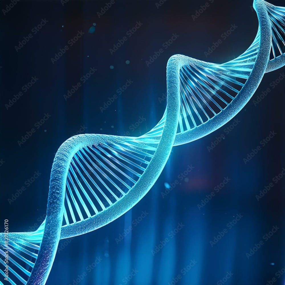Dna Visualization Of Dna Molecules Genetic Code Structure Of Dna Abstract Representation