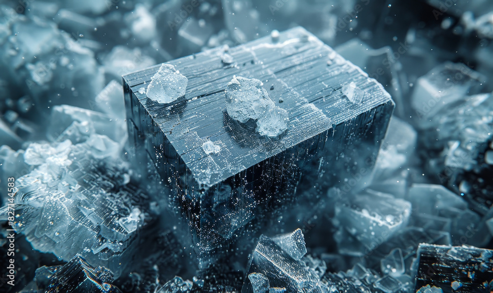 Macro Close-Up of Asbestos Chrysotile Fibers in Crystalline Form Under ...