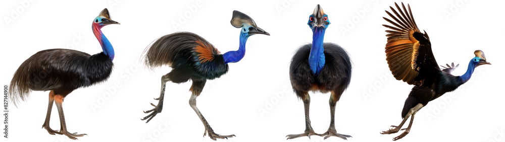 Cassowary bird fly full body isolate on transparency background PNG ...