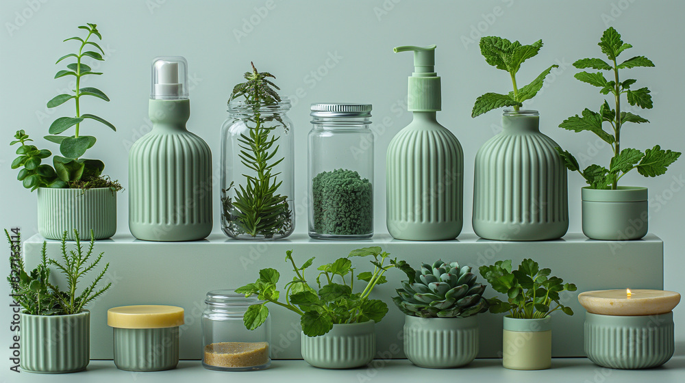 Create a variety of consumer products made from bioplastics. It shows ...