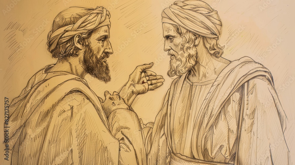 Biblical Illustration of Jesus Healing Centurion’s Servant, Centurion’s ...