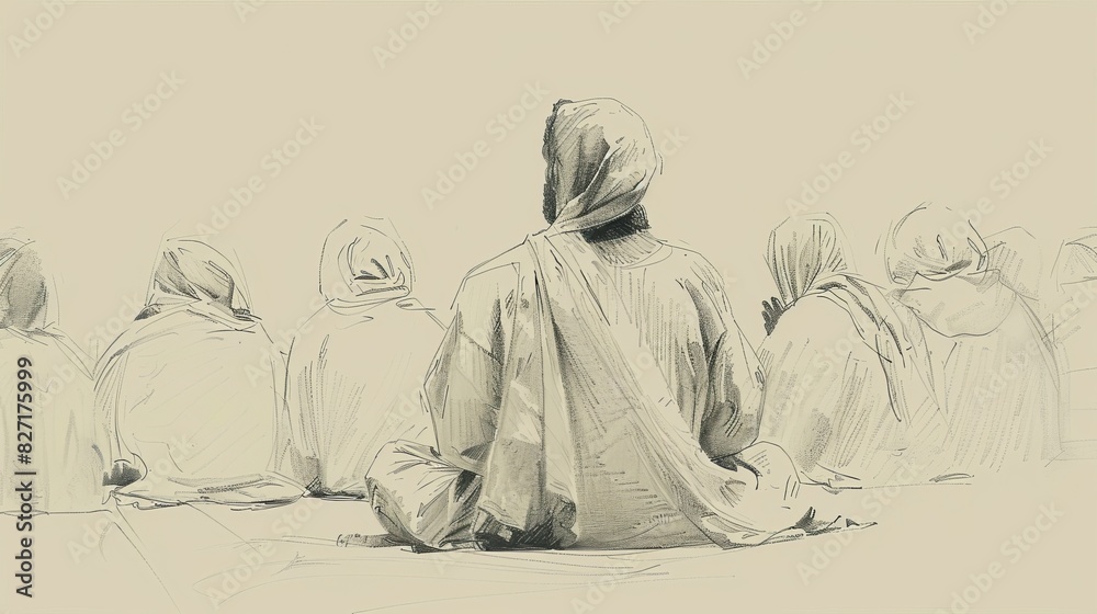 Jesus Sermon on the Mount, Delivering Key Teachings Including the Lord ...