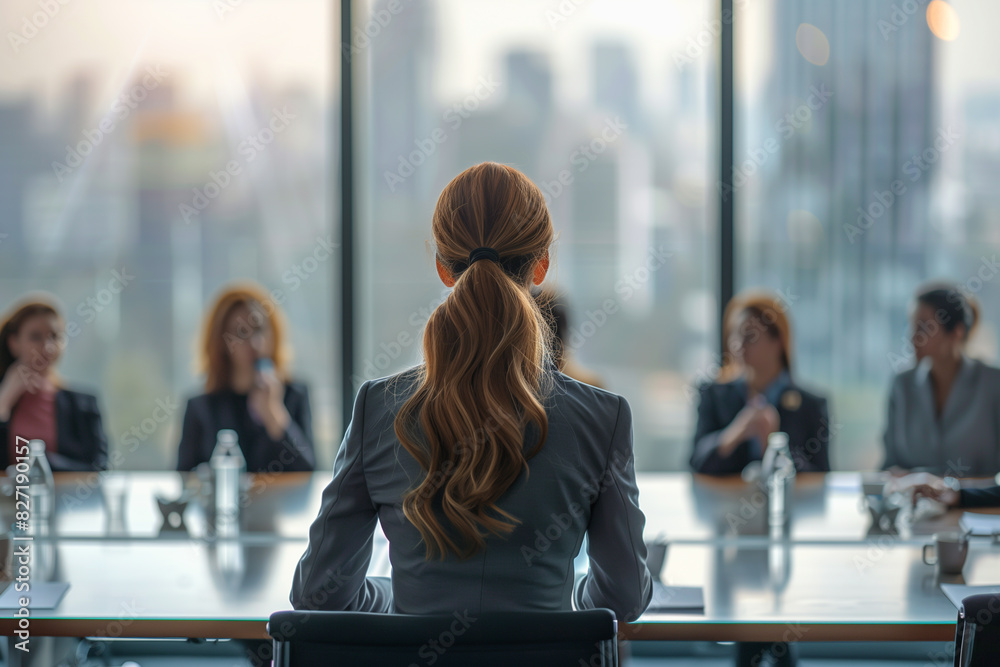 Beautiful, well-groomed businesswoman with a friendly and approachable ...