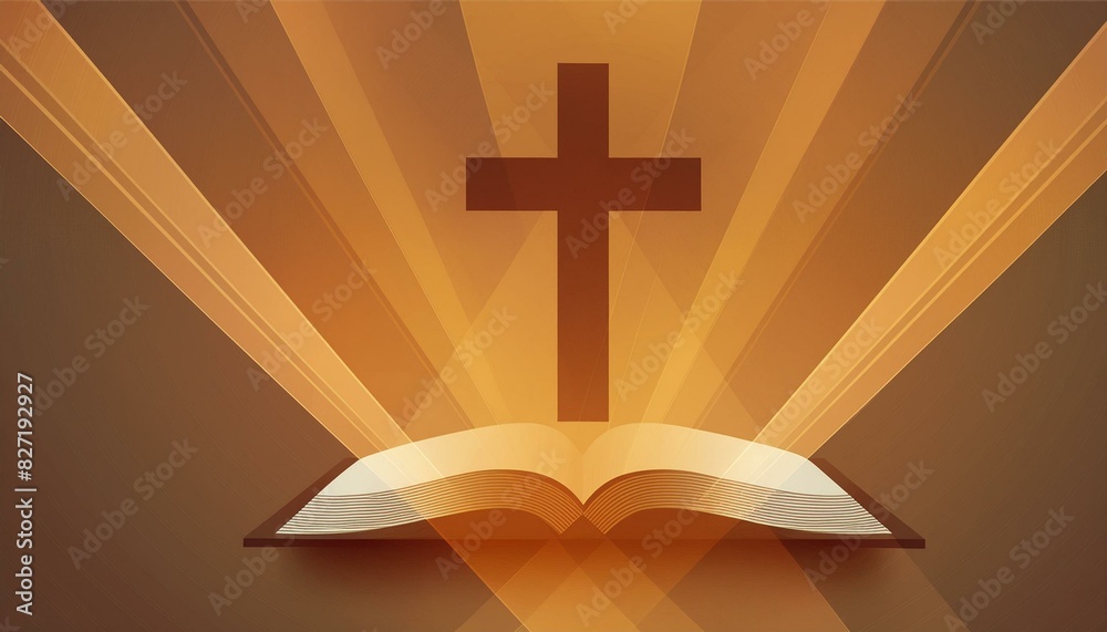 Christian Cross with Bible - Symbol of Christianity - Enlightening by ...