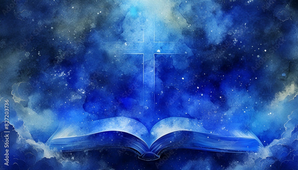 Christian Cross with Bible - Symbol of Christianity - Enlightening by ...