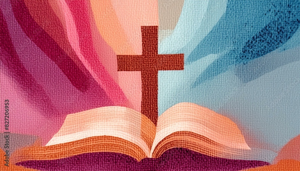 Christian Cross with Bible - Symbol of Christianity - Enlightening by ...