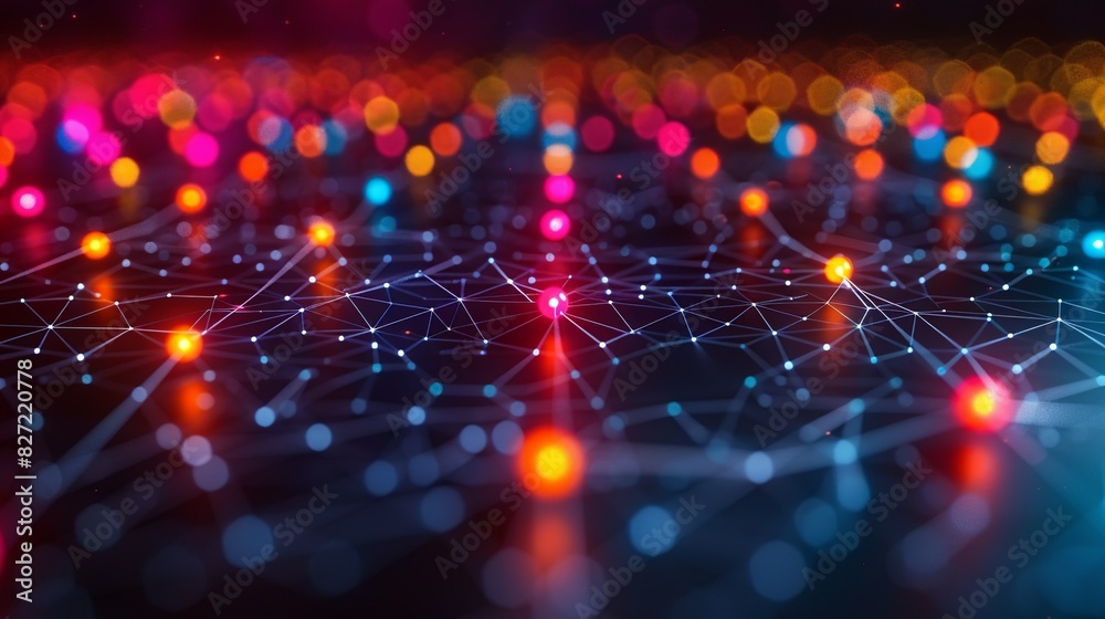 A futuristic 3D model of a global database network, showcasing ...