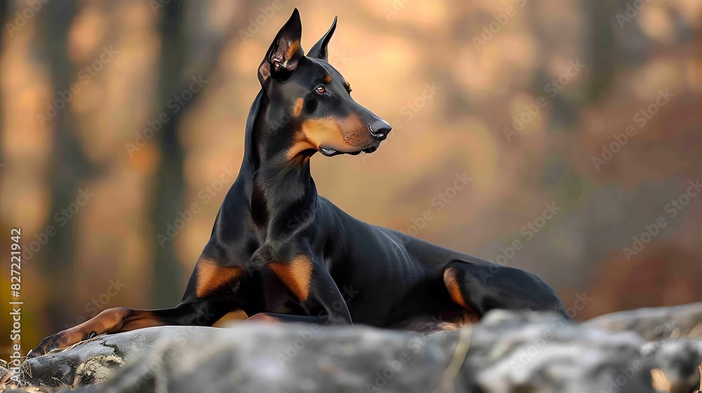 The Doberman Pinscher is a breed known for its loyalty and protective ...