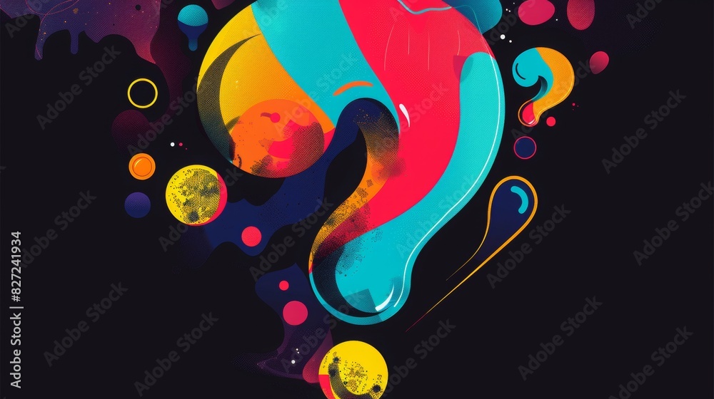 cartoon question mark Stock Illustration | Adobe Stock