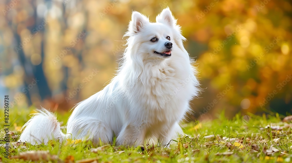 The American Eskimo Dog is a breed known for its fluffy white coat and ...