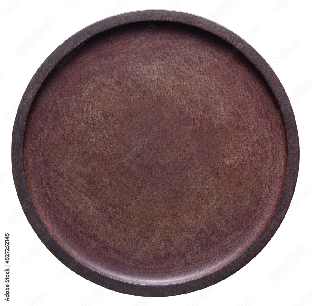 Round old bakelite pallet on white background. Round bakelite pallet ...