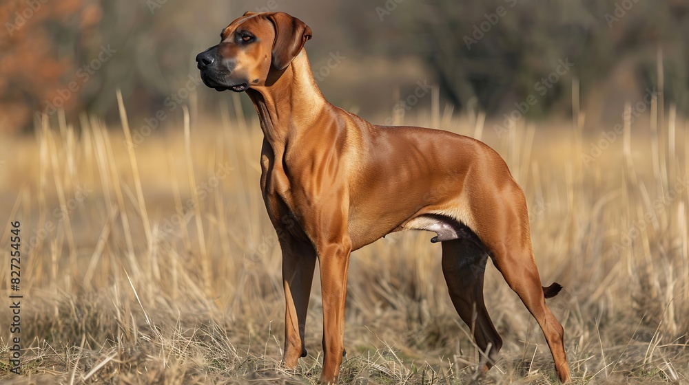 The Rhodesian Ridgeback is a breed known for the distinctive ridge of ...