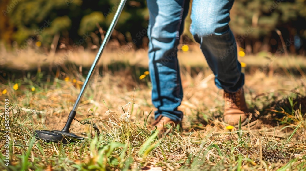 Exciting treasure hunt with metal detector - searching for hidden ...
