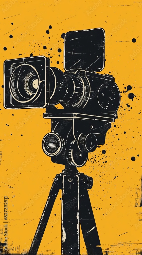 Create a poster for a film festival. The poster should feature a ...