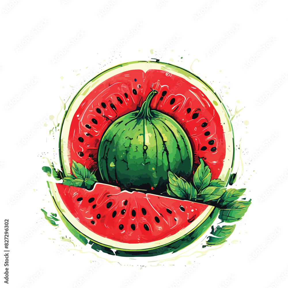 Watermelon Clipart Vector, Colorful Watermelon Vector Art, Juicy ...