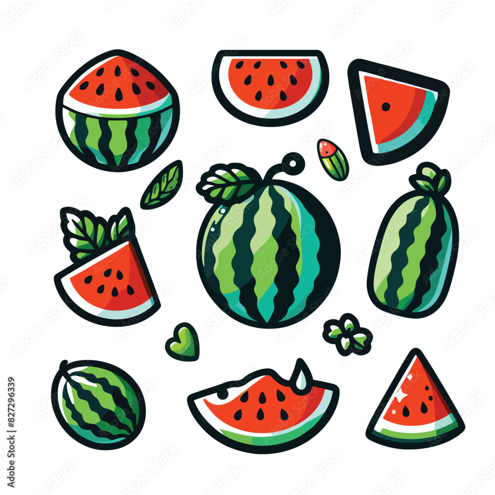 Watermelon Clipart With Summer Typography, Summer Typography Design ...