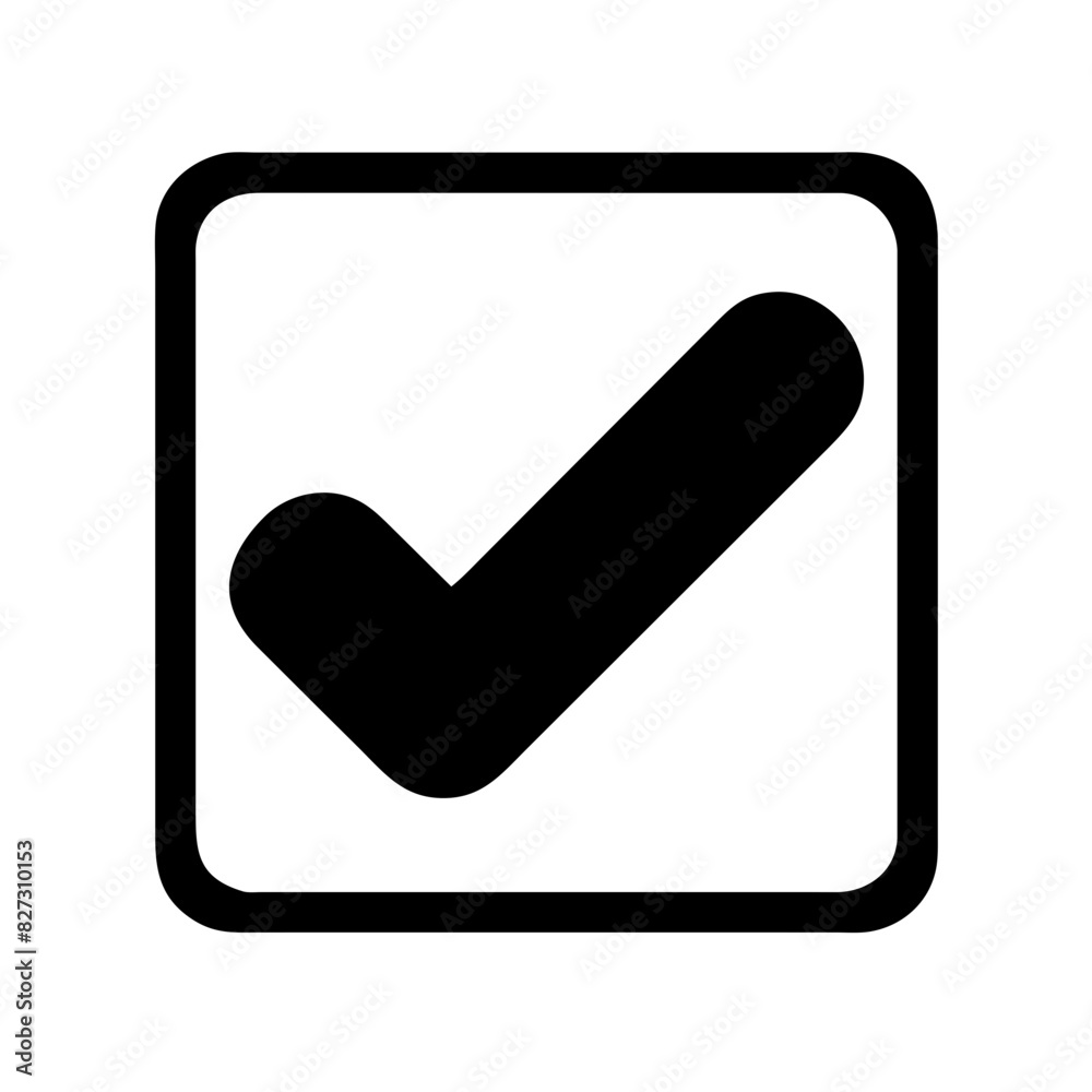 Check Icon: Verification Symbol, Confirm Approved Sign, Positive ...