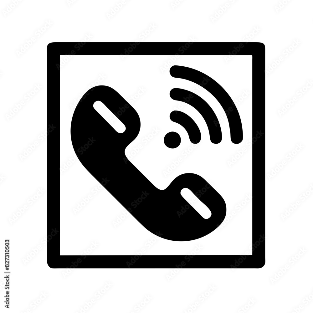 Dial Icon - Communication Symbol for Contact Us, Hotline, and Customer ...