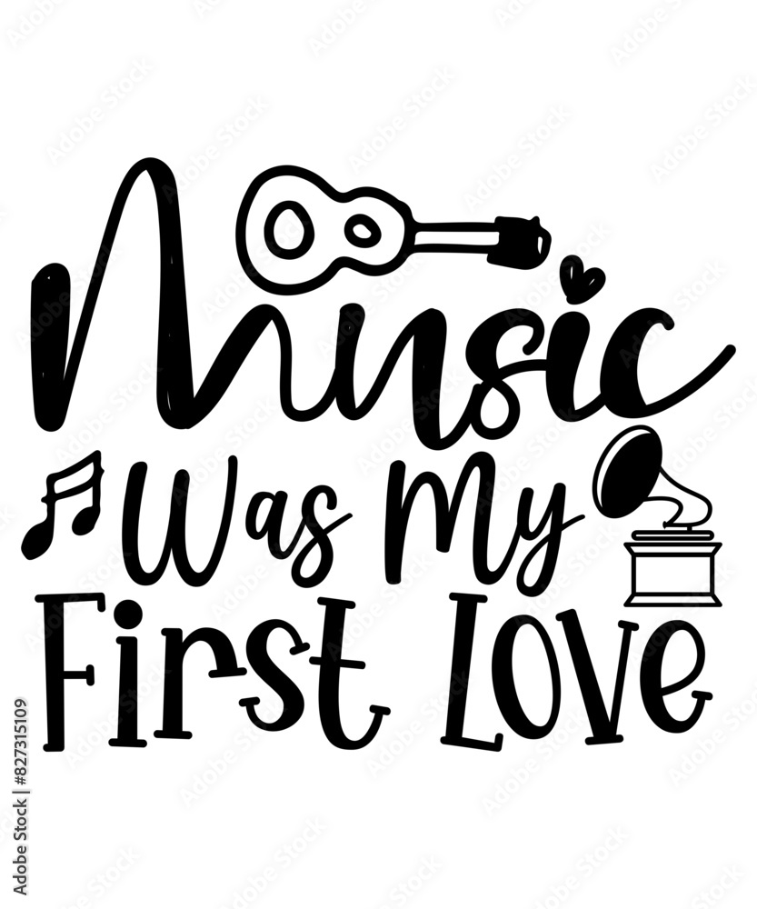 Music Quotes SVG Bundle, Music Lover SVG, Music Instrument SVG for ...