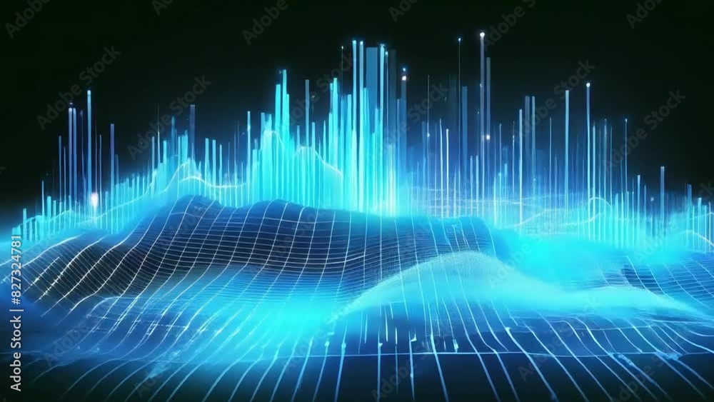 Pulsating Innovation: Dive into the World of Tech Waveforms vídeo de ...