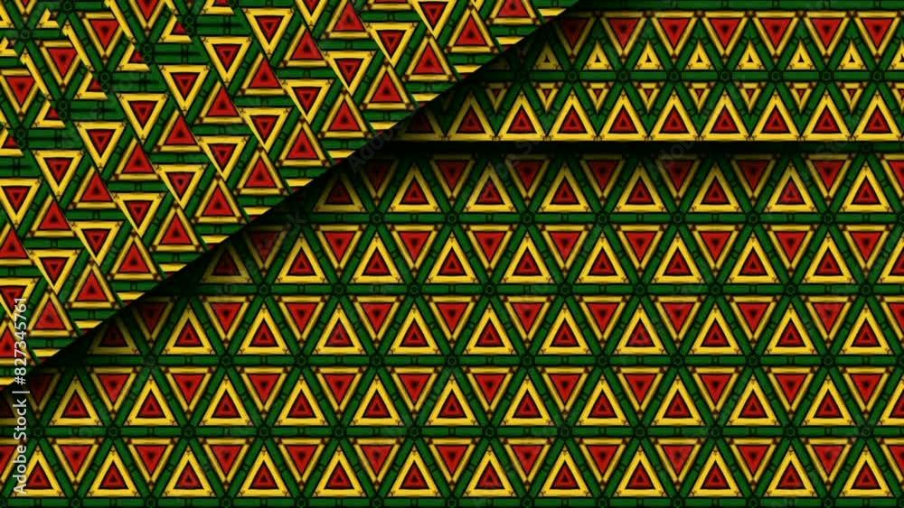 Transverse movement of the rectangle up and down. Seamless abstract ...