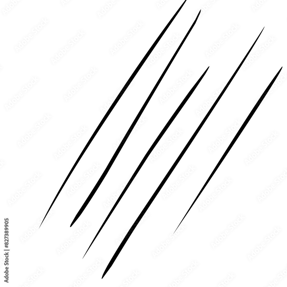 Movement or motion lines isolated vector set. Comic speed and boom ...