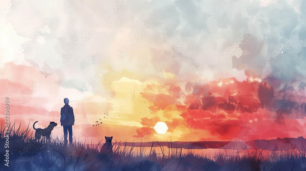 man and dog, man and dog at the beach, furry friend, loyal friend ...