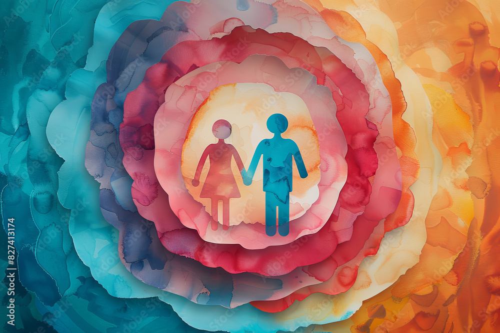 family planning awareness infographic flat design top view World ...