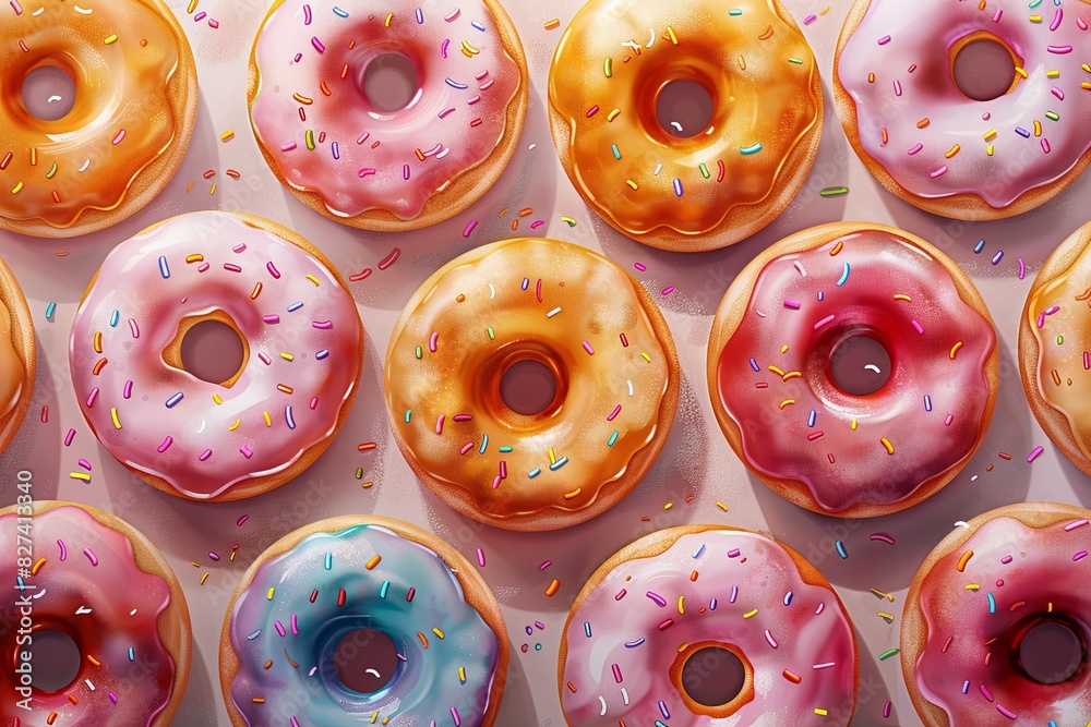 history of donuts infographic flat design top view National Donut Day ...