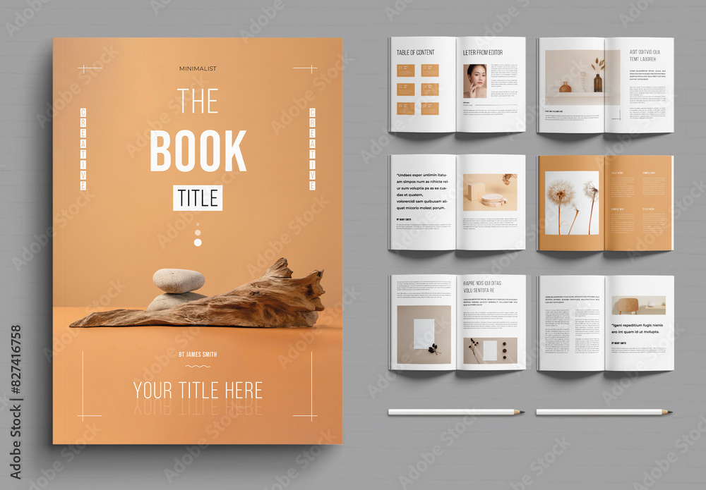 Classic Book Layout Stock Template | Adobe Stock