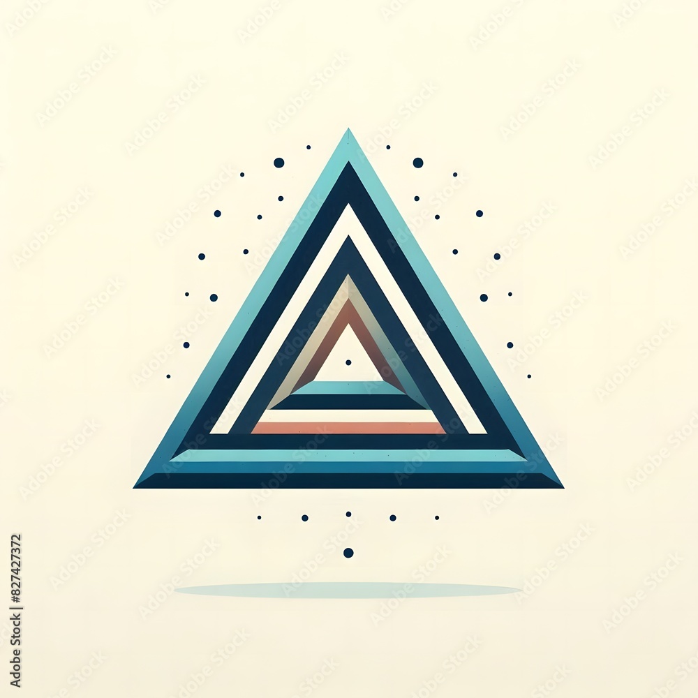 AI Generate of Logo Concept Design Vector Icon of Geometric Shape ...