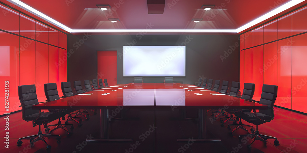 Corporate Meeting Room: A modern and sleek meeting room set up for a ...
