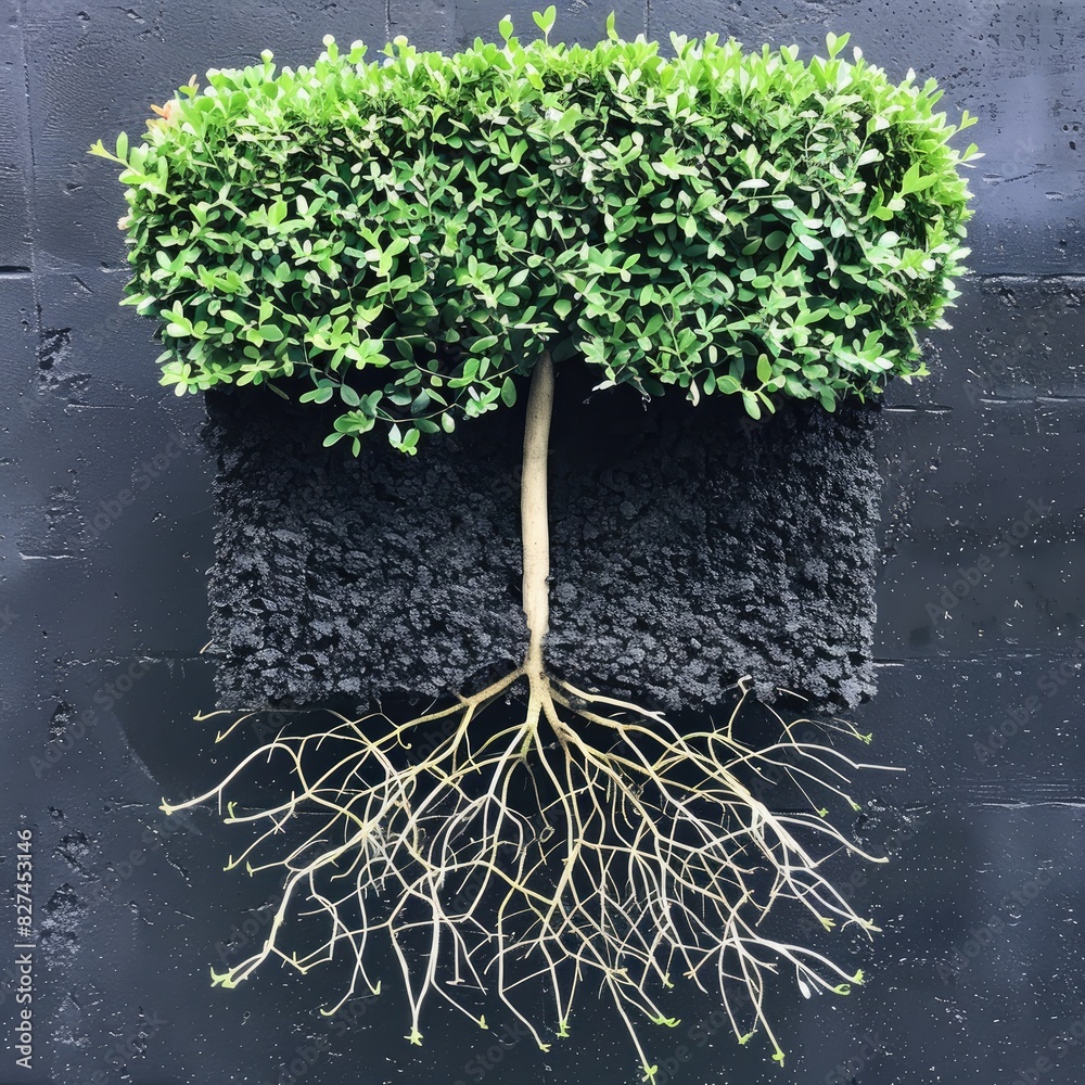 Inverted Life: Topiary Tree of Life Growing Upside Down into ...