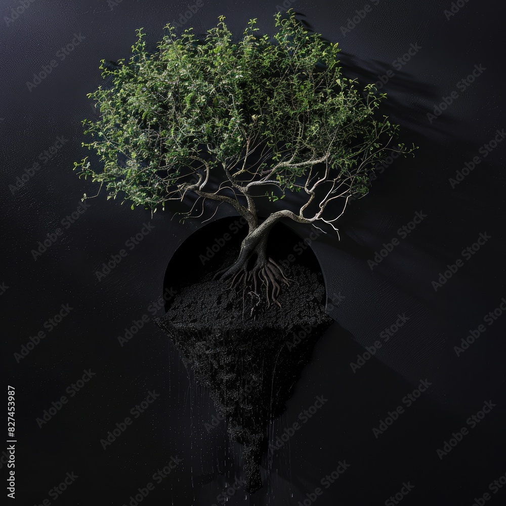Inverted Life: Topiary Tree of Life Growing Upside Down into ...