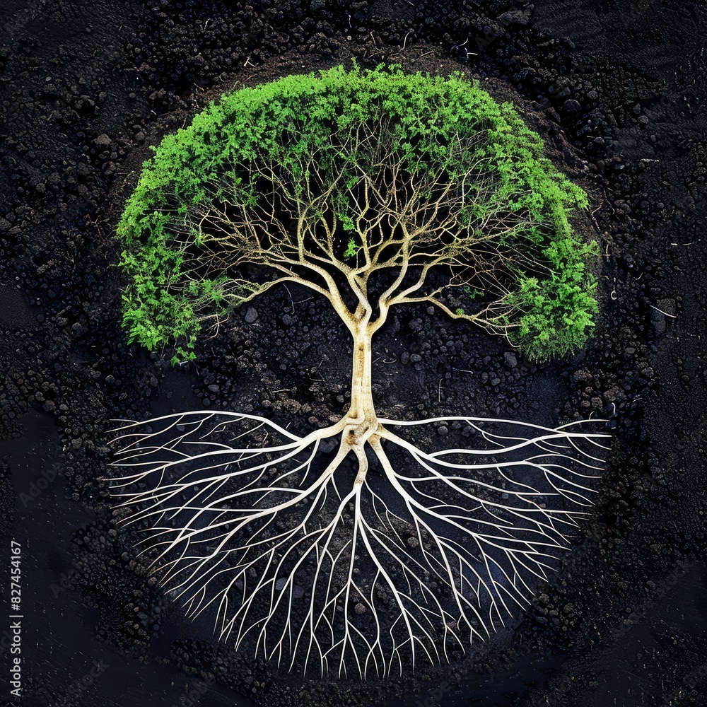 Inverted Life: Topiary Tree of Life Growing Upside Down into ...