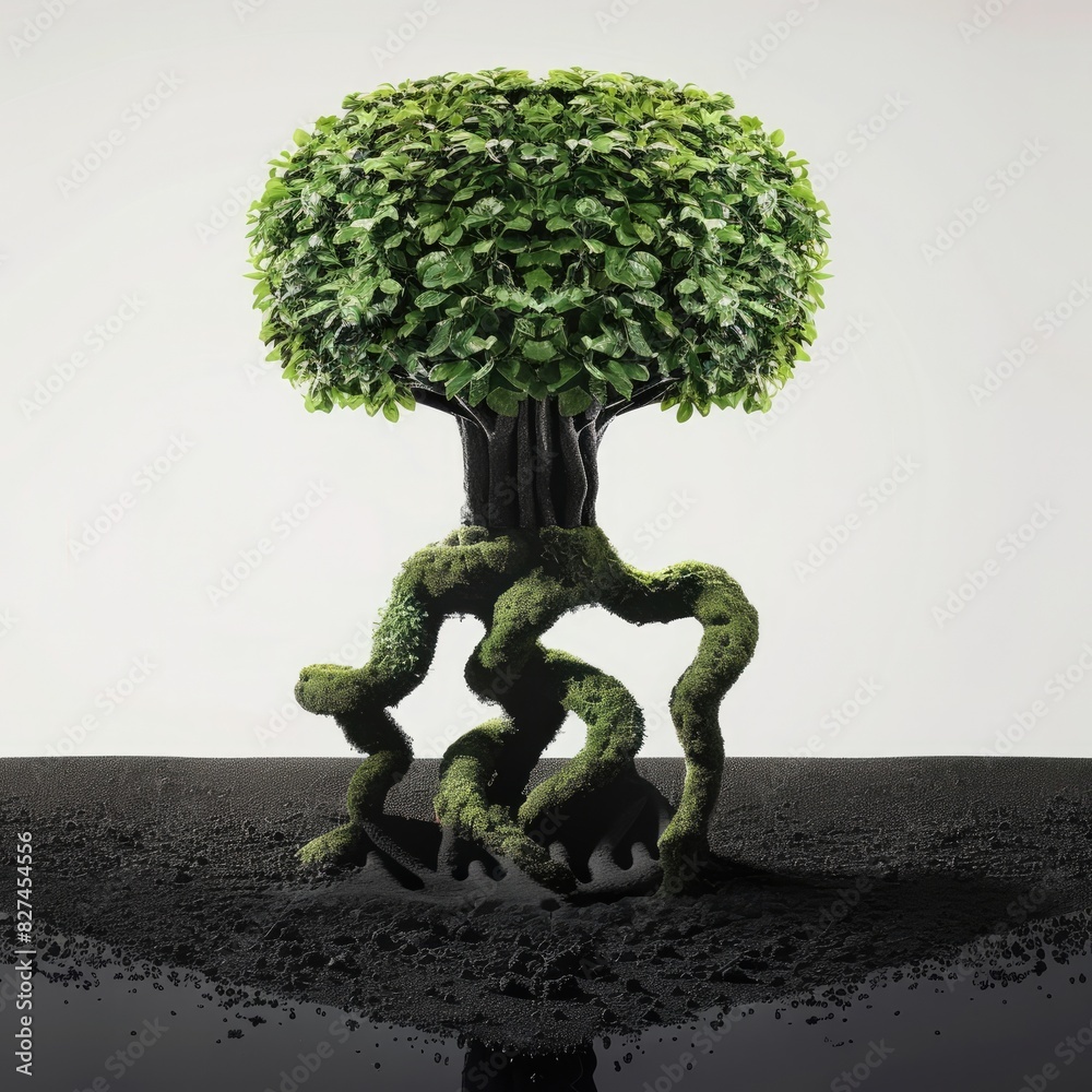 Inverted Life: Topiary Tree of Life Growing Upside Down into ...