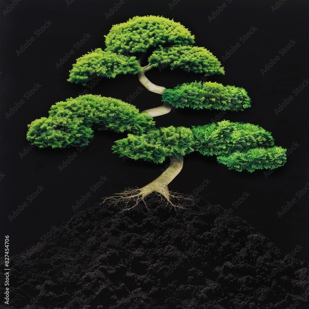 Inverted Life: Topiary Tree of Life Growing Upside Down into ...